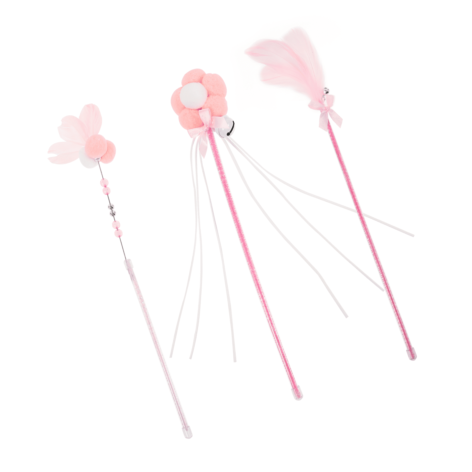 ADDHAT 3-Pack Toy Rods with Non- PVC Grip for Interactive and Active ...
