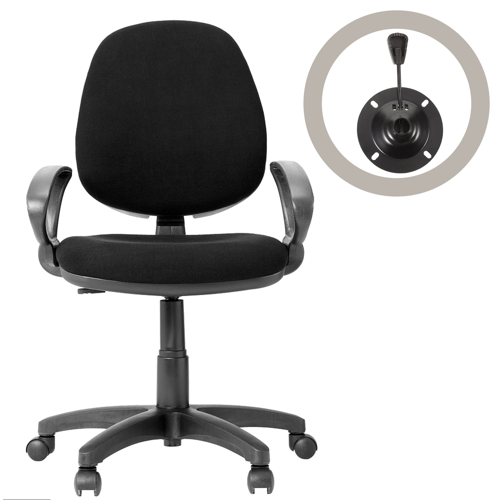 ADDHAT 3pcs Chair Swivel Base Plate With Lift Lever Handle Control ...