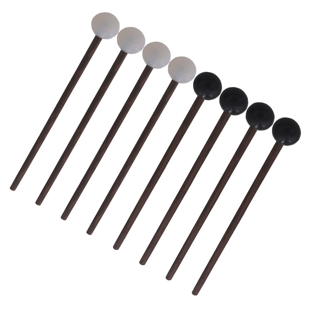ADDHAT Percussion Mallets Assorted Colors Rubber and Wood Drumsticks ...