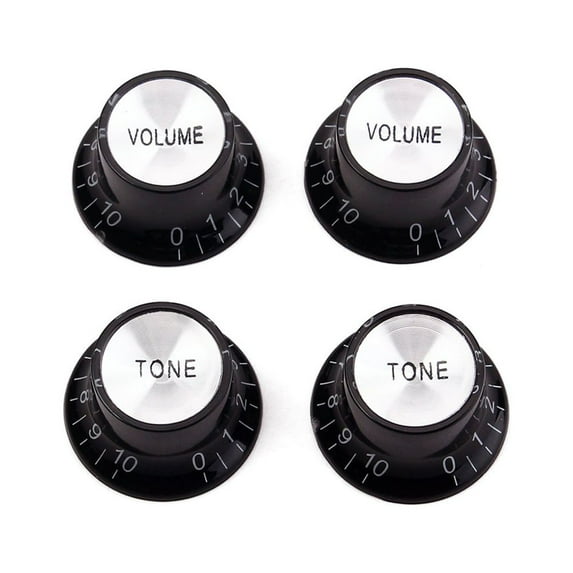 ADDHAT 4 Pcs GD23 Aluminum Acrylic Guitar Control Knob for Electric ...