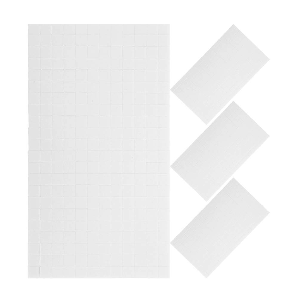 ADDHAT 4 Sheets Foam Squares Dual-adhesive Foam Mounts Scrapbook Double ...