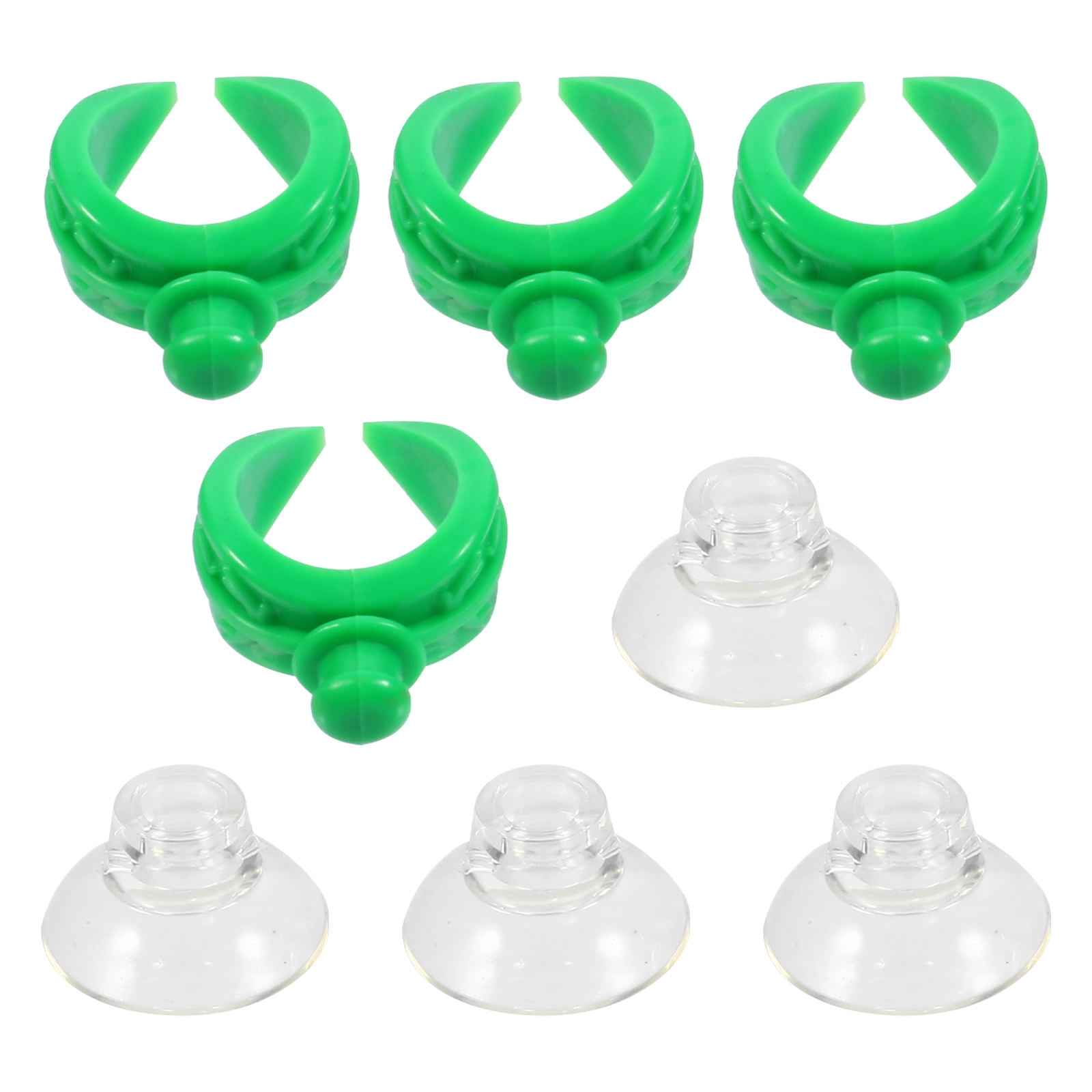 ADDHAT 4Set Aquarium Heater Clip Plastic Green for Glass Surface ...