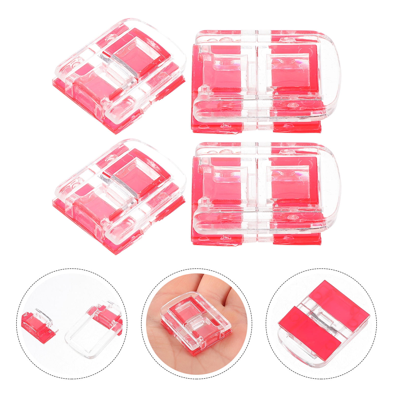 ADDHAT 4pcs Acrylic Box Hasp Latch Set for Pet Safety and Security ...