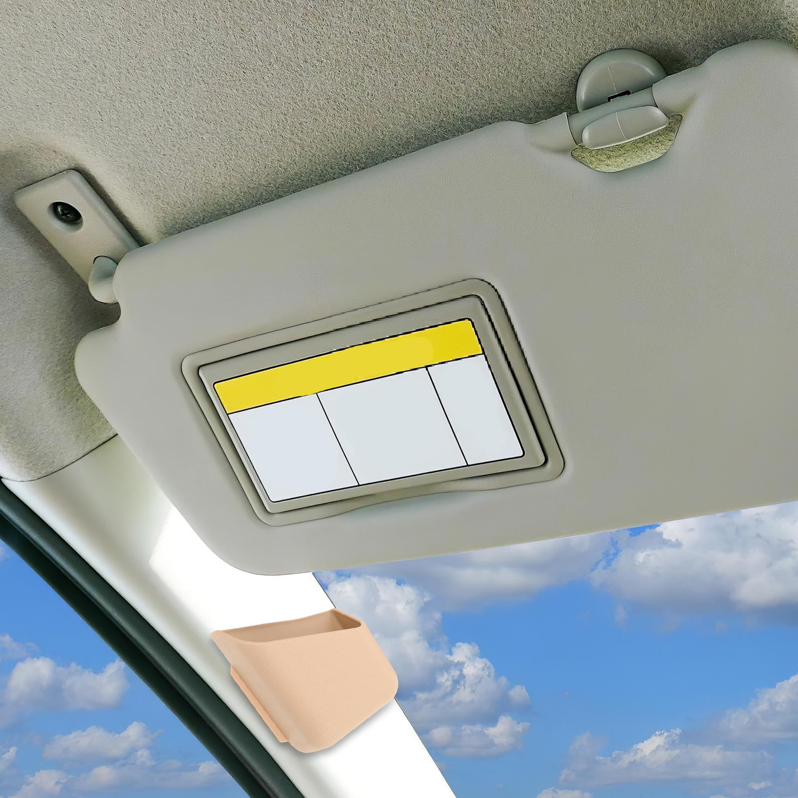 ADDHAT Multifunctional Car Dashboard Organizer Storage Box with Easy ...