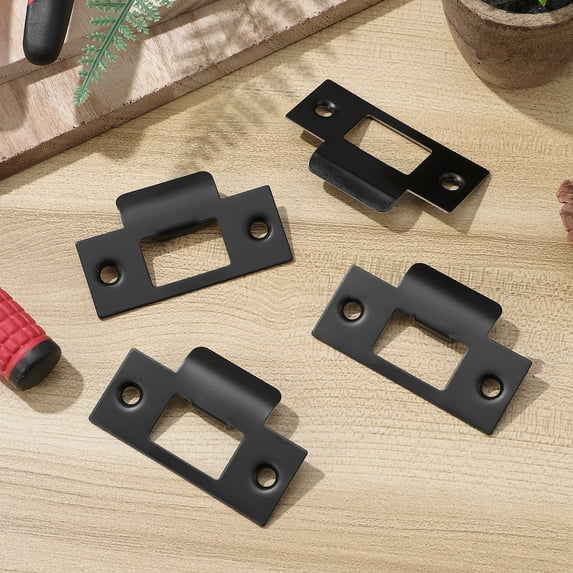 ADDHAT 4pcs Deadbolt Strike Plates Latch Door Strike Plates Door ...