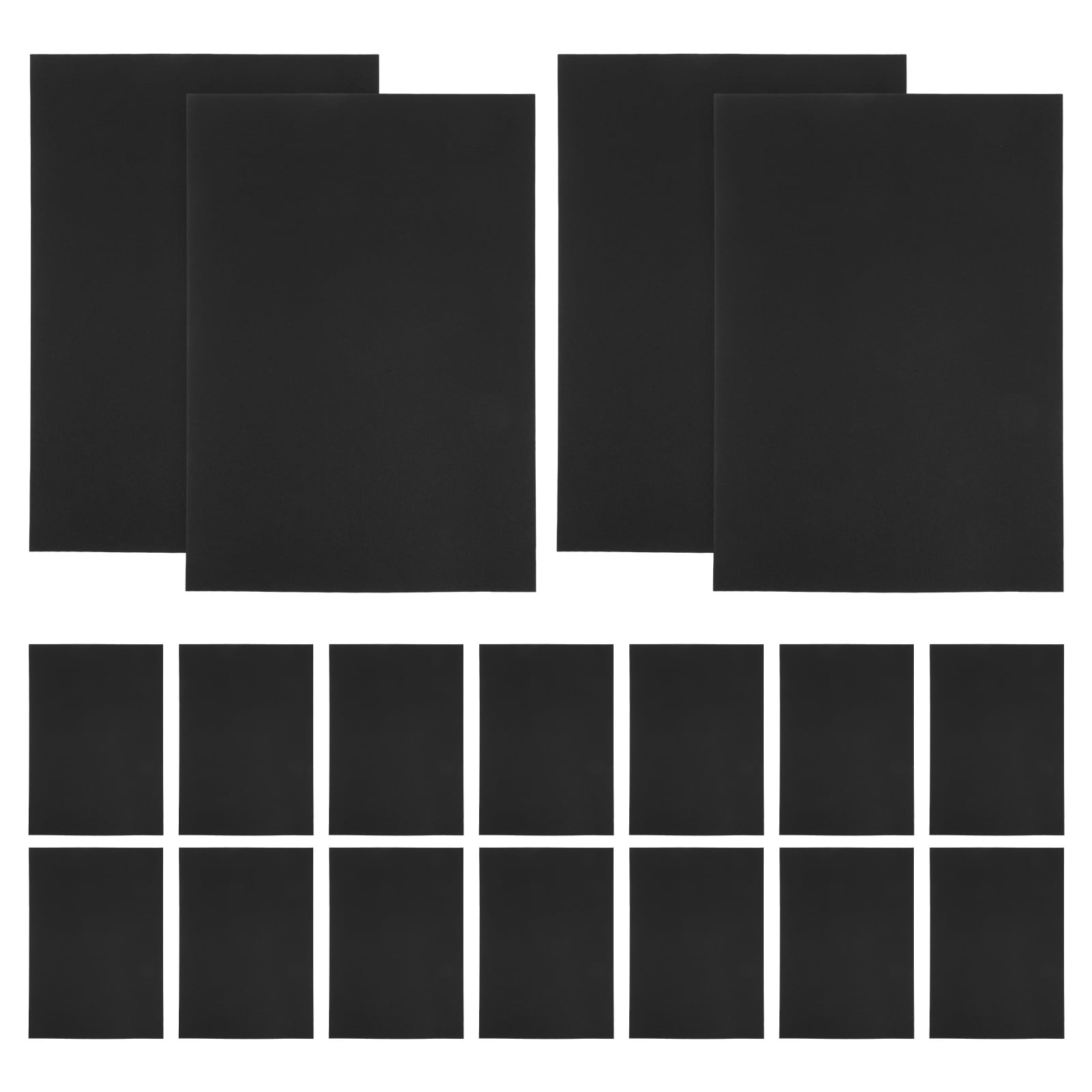 ADDHAT 50 Sheets Thick Black Paper for Drawing Printing and ...