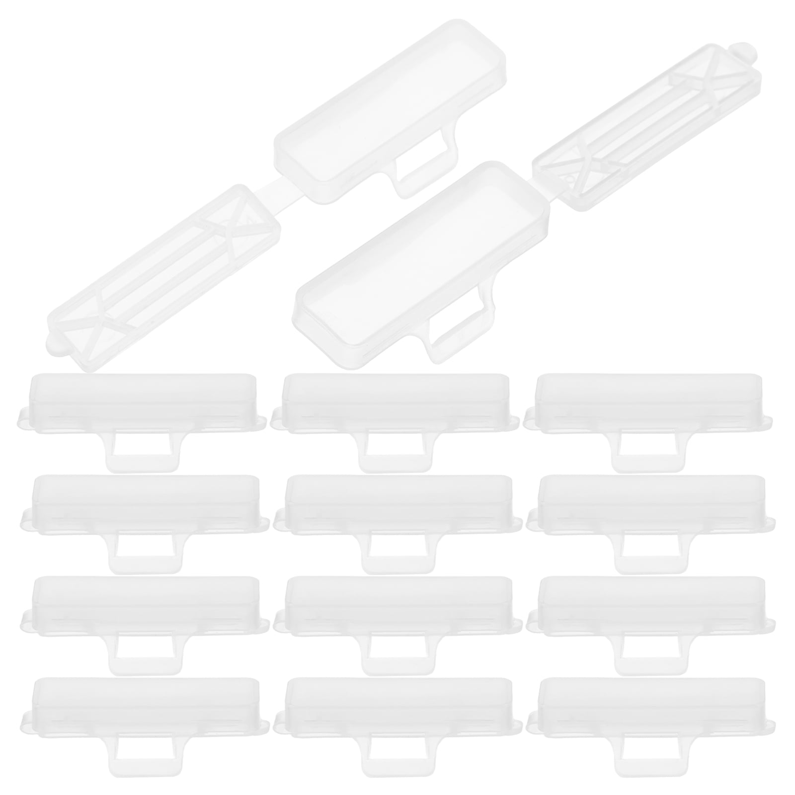 ADDHAT 50Pack Transparent Plastic Label Tags Zip Tie for Cable ...
