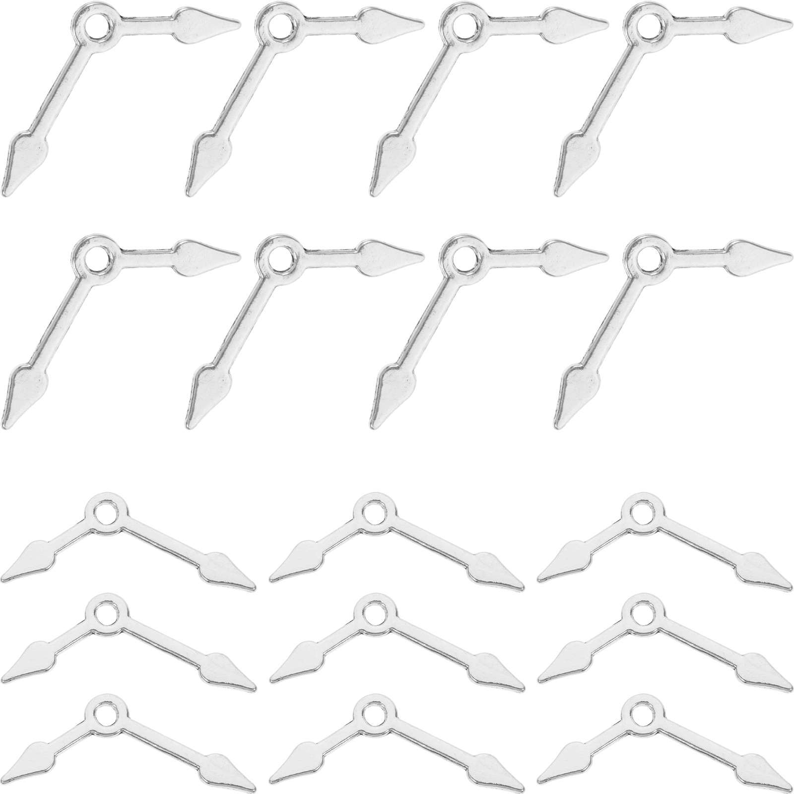 ADDHAT 50Pcs Craft Charms in Clock Pointer Shape for Diy Jewelry Making ...