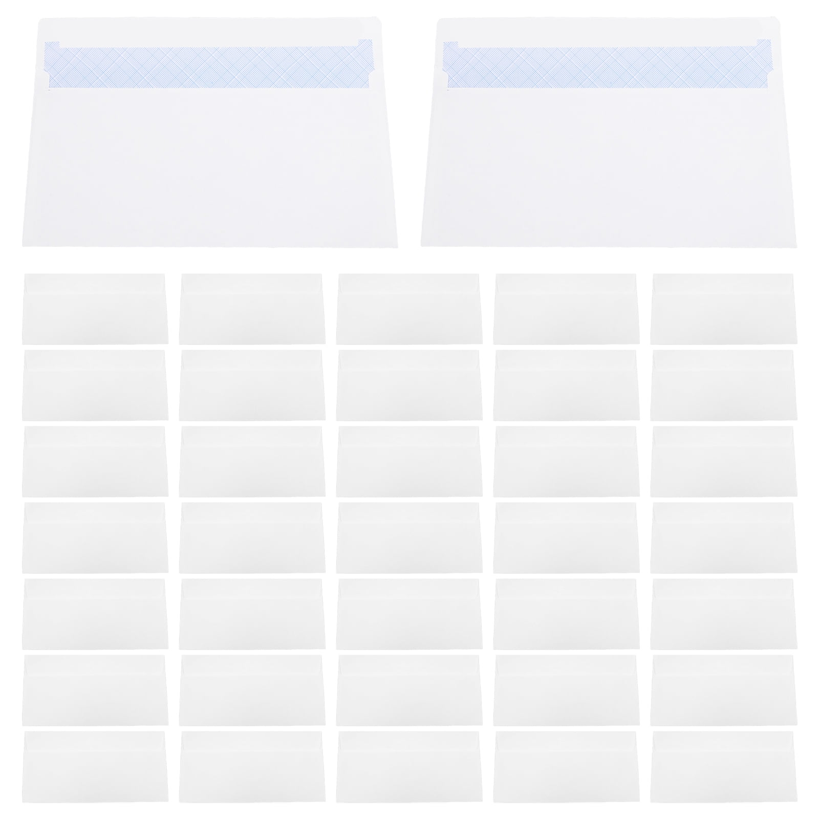 ADDHAT 50Pcs White Rectangular Envelopes Business Correspondence ...