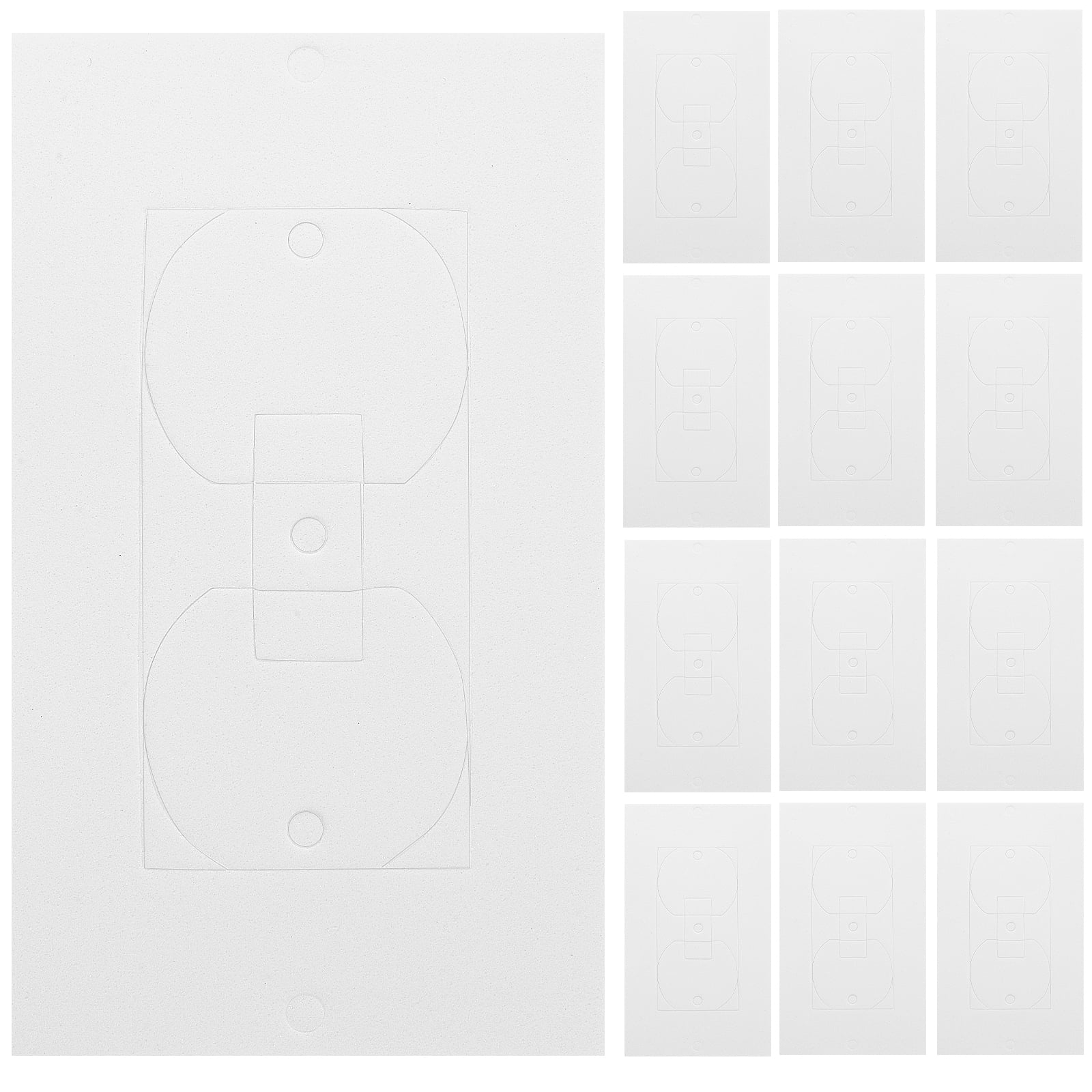 ADDHAT Addhat Outlet Insulation Pads White Foam for Home Sealing and ...