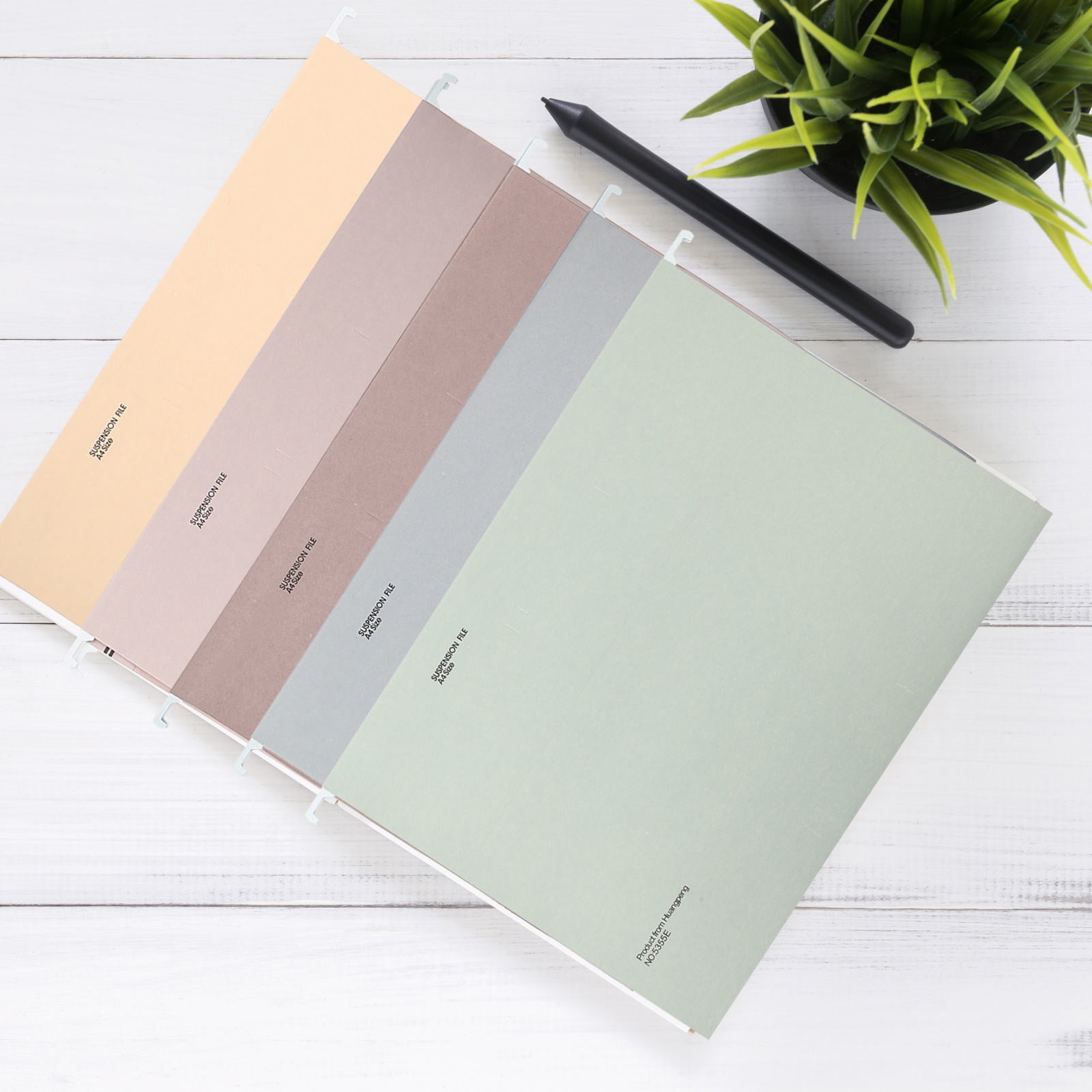 ADDHAT 5Pcs Hanging File Folders Portable Document Container for Office ...