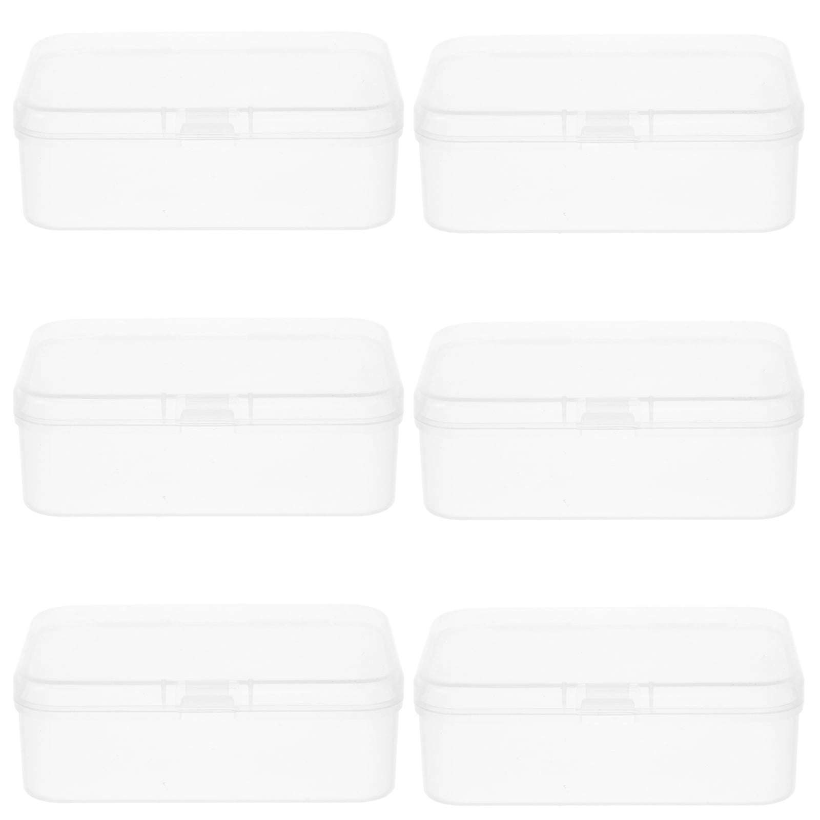 ADDHAT 6Pcs Small Plastic Case with Lid for Organizing Cards and Small ...