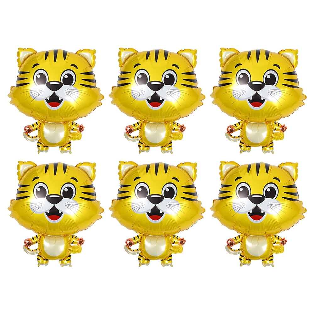 ADDHAT 6Pcs Aluminum Film Tiger Balloons Decorations for New Year ...