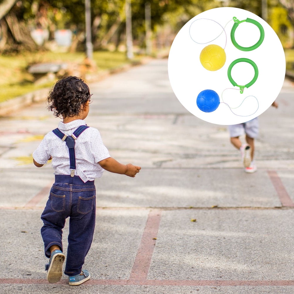 ADDHAT 6pcs Jumping Balls Fun One Legged Bouncing Fitness For Exercise ...