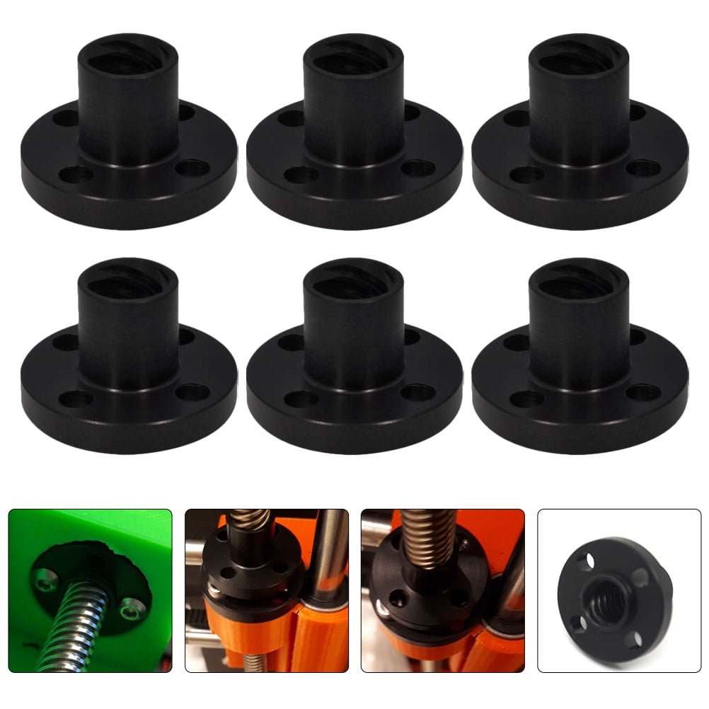 ADDHAT 6pcs Lead Screw Set 3D Printer Parts POM Plastic Sturdy Design ...