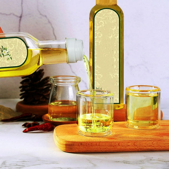 ADDHAT 6pcs Plastic Oil Containers Bottles with Lids for Home Cooking ...