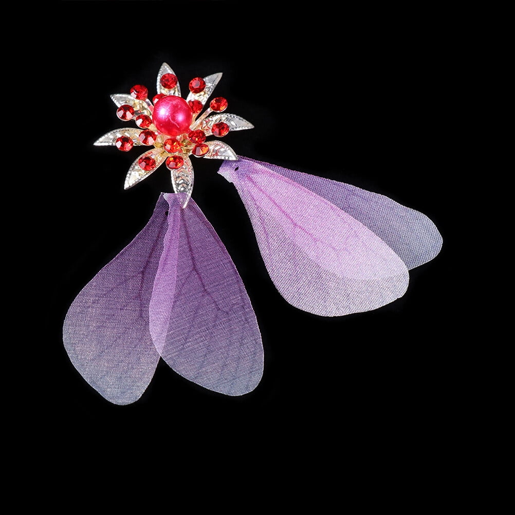 ADDHAT 7Pack Simulated Dragonfly Wings Light Purple Violet Wing Shape ...