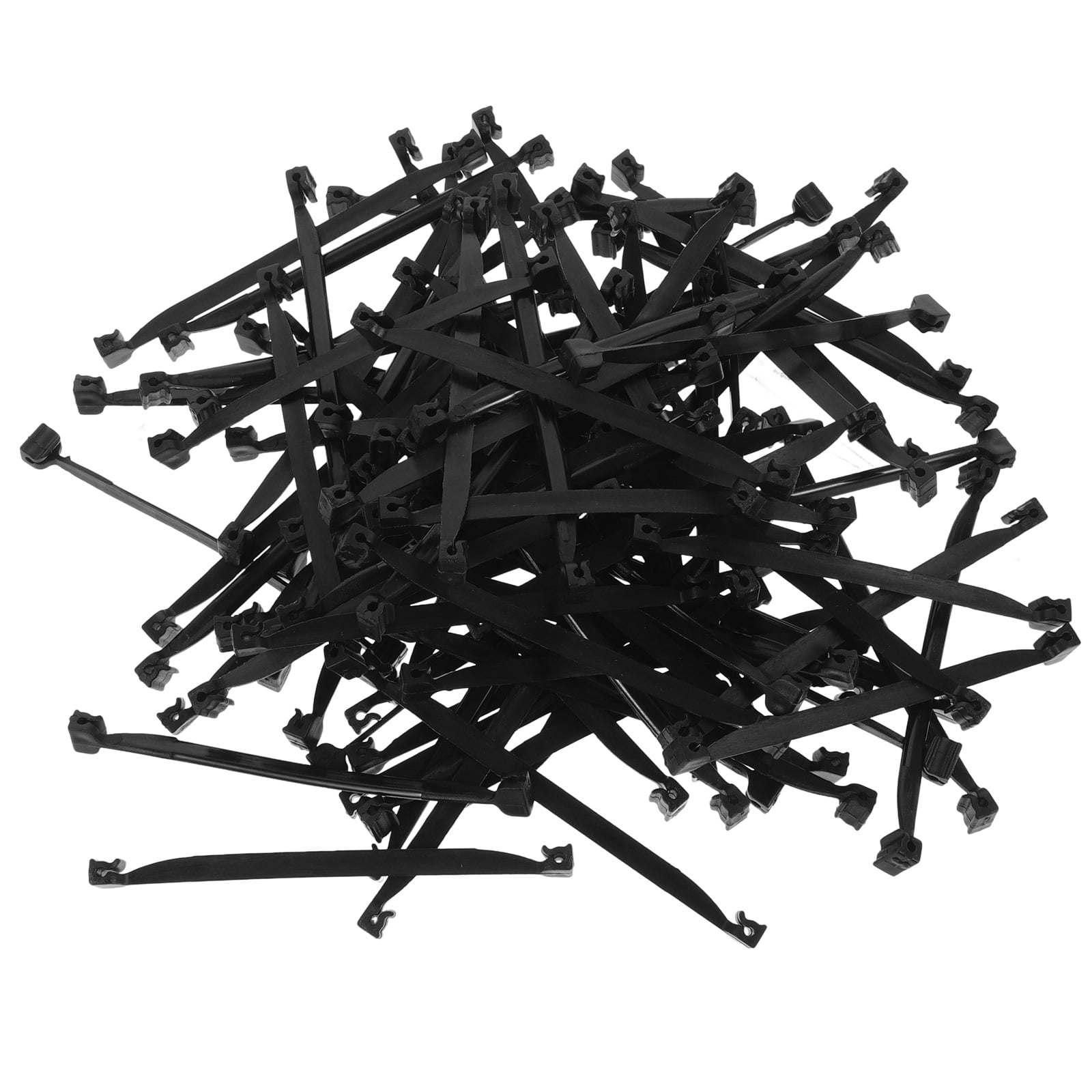 ADDHAT 920Pcs Fruit Tree Stem Support Clip Plastic Black for Plants ...