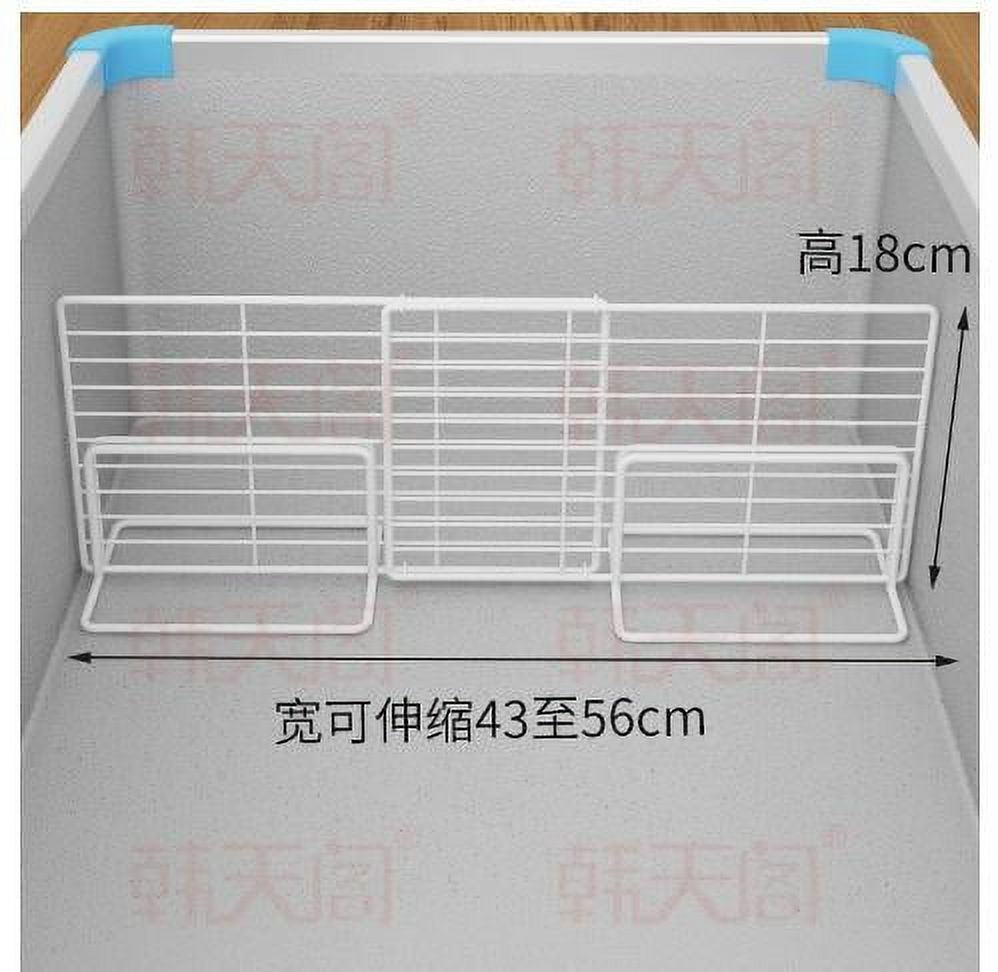 ADDHAT Adjustable White Iron Ice Box Dividers for Home Use, Organized ...