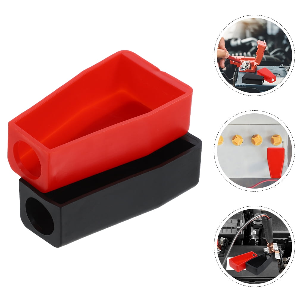 ADDHAT Terminal Post Cover Battery Terminal Covers Motorcycle Use 4pcs ...