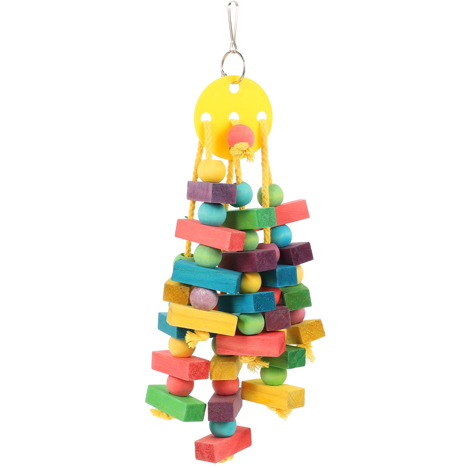 ADDHAT Chew Toys Bird Chew Toy Multi-Colored Wood 1Set - Walmart.com