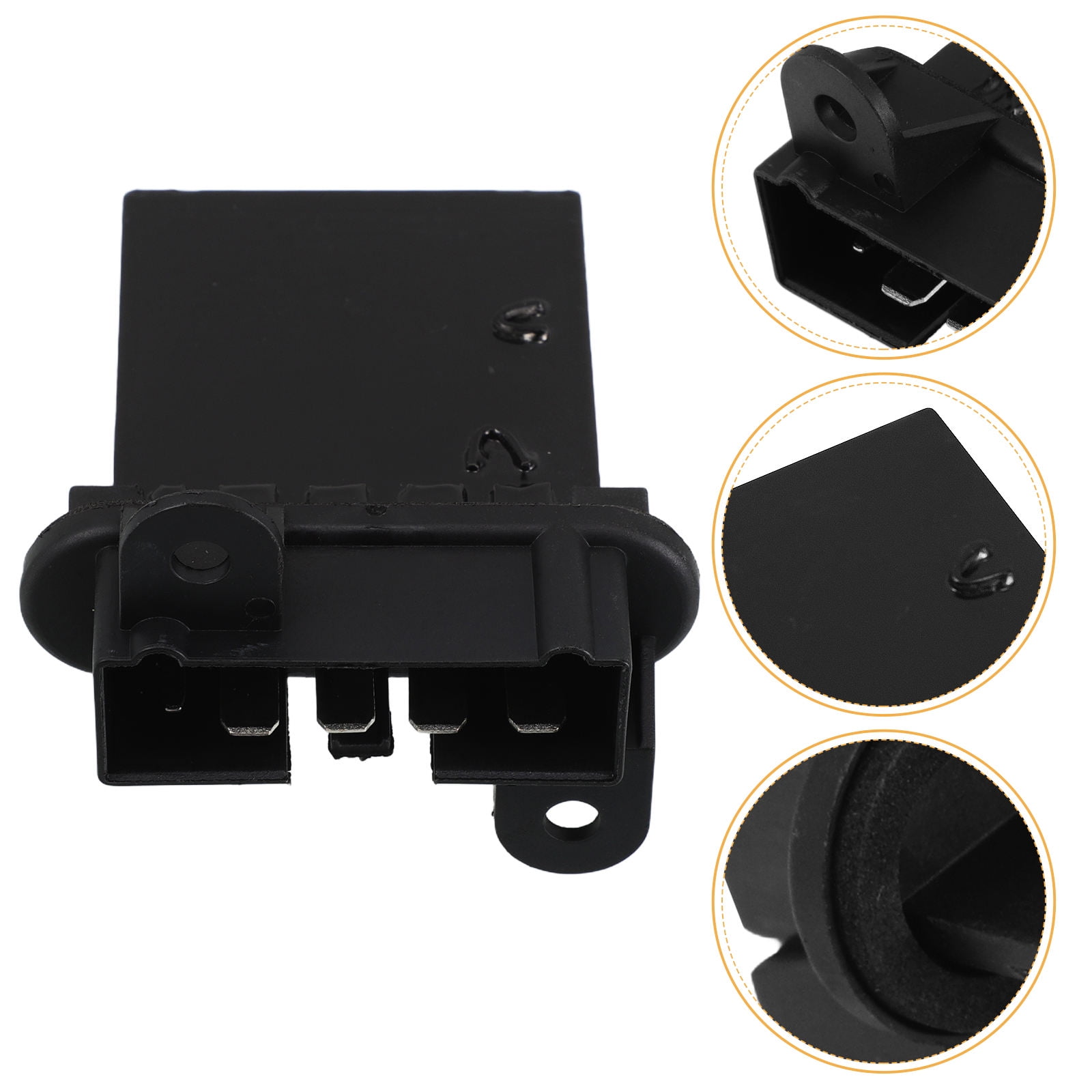 ADDHAT Black ABS Blower Motor Resistor For Car Blower Motor Fan ...