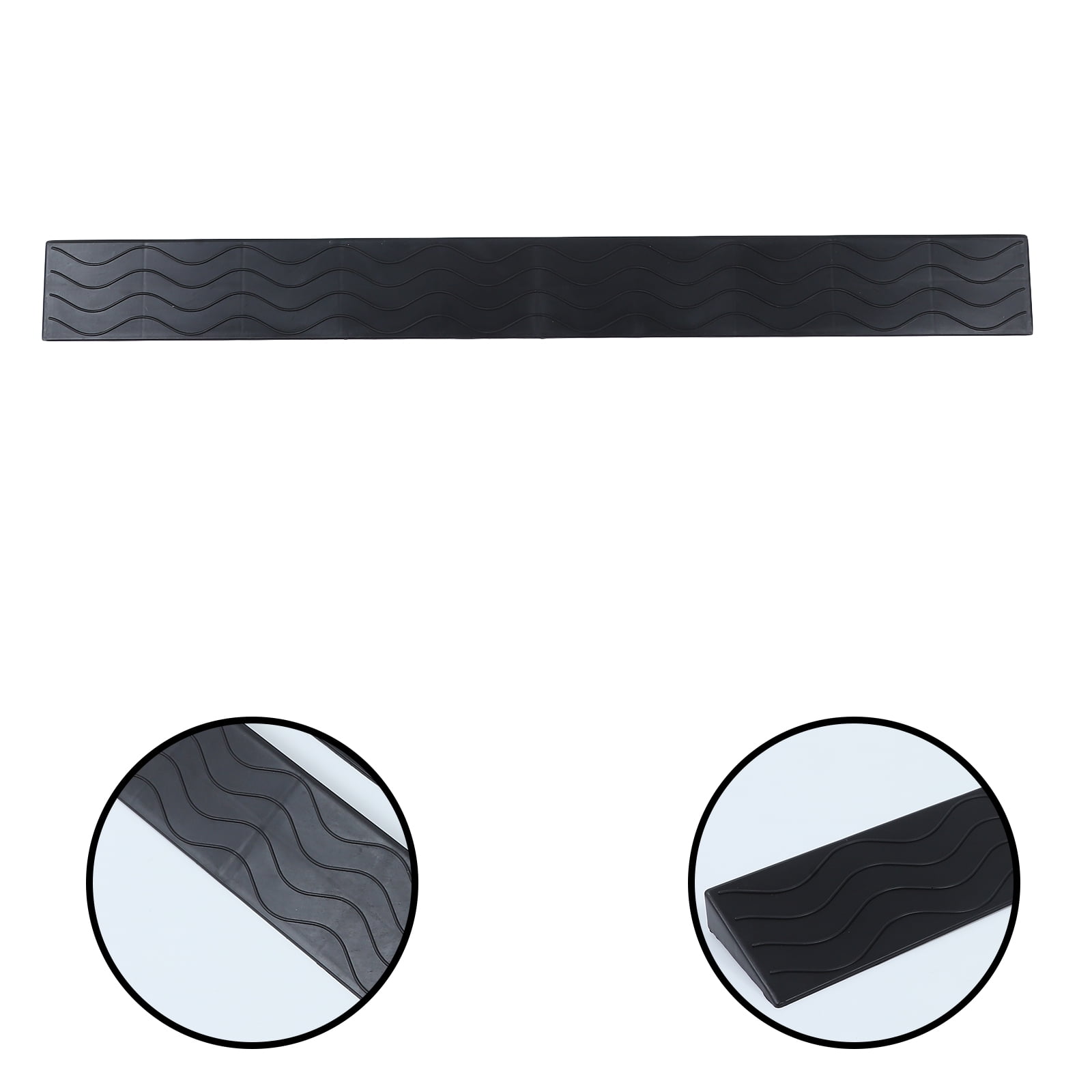 ADDHAT Black ABS Slope Ramp for Home Use AntiSlip Loading Ramp Suitable ...