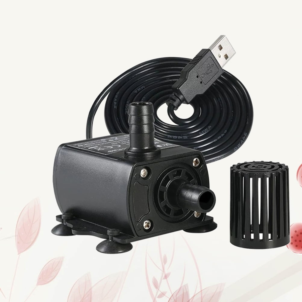 ADDHAT Black Brushless USB Water Pump Compact Quiet Submersible Pump ...