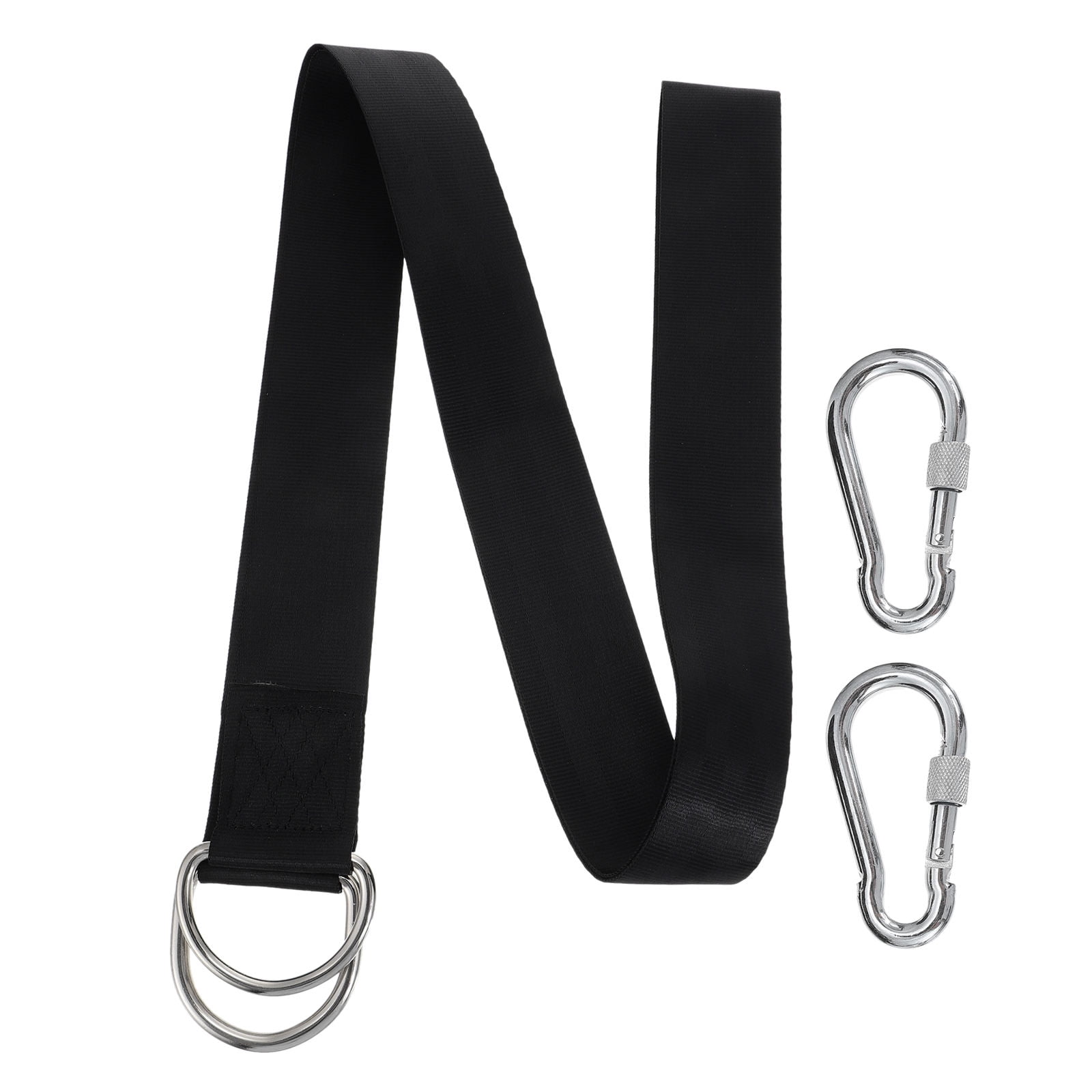 ADDHAT Black Tree Swing Straps for Binding Use with Safety Buckles Made ...
