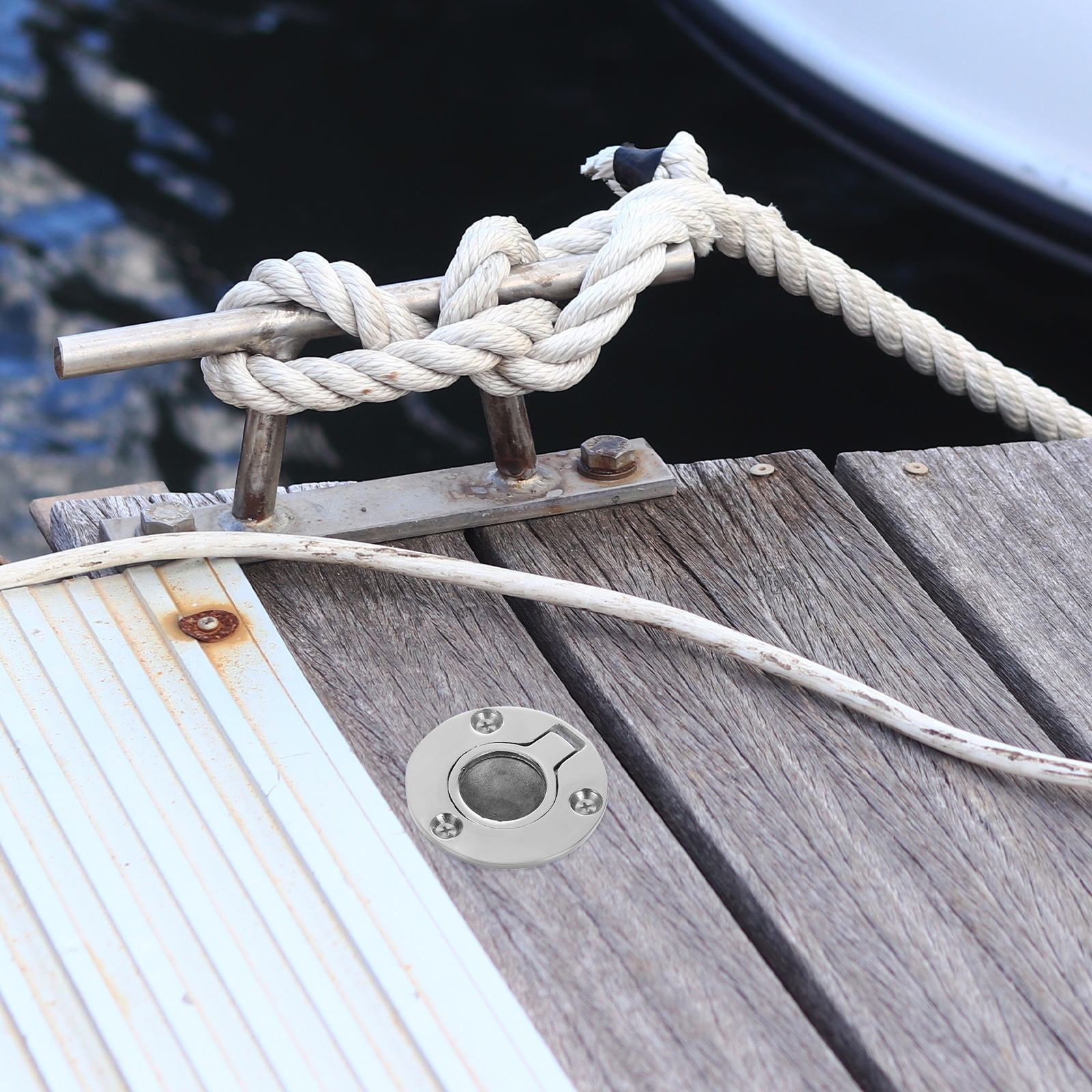 ADDHAT Boat Hatch Latches 1 Set Flush Pull Latch for Marine Operations ...