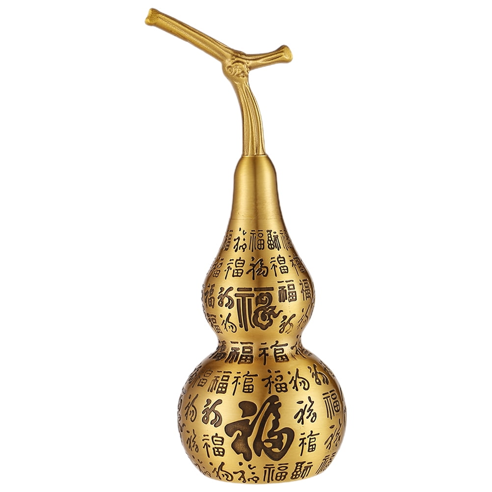 ADDHAT Auspicious Brass Gourd Statue Family Prosperity Symbol Home ...