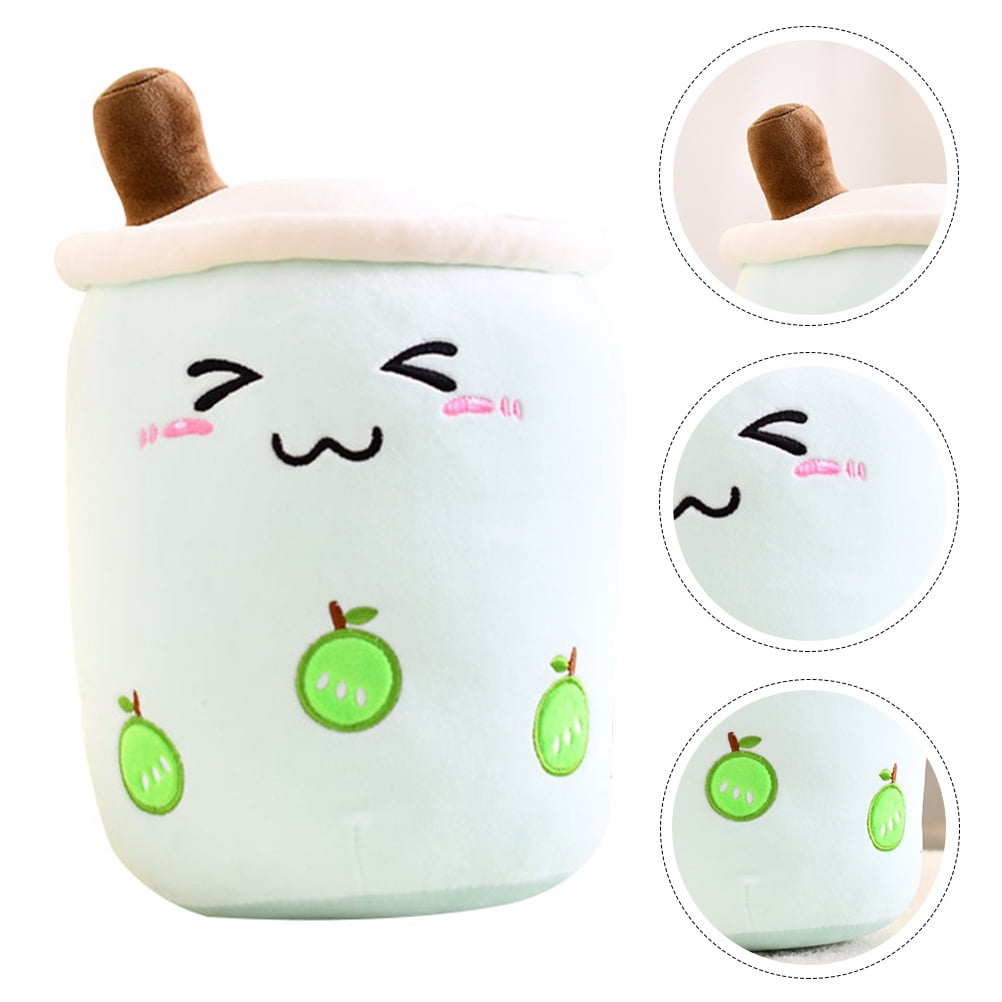 ADDHAT Decorative Pillow Bubble Tea Pillow Green Down Cotton 1Pack ...