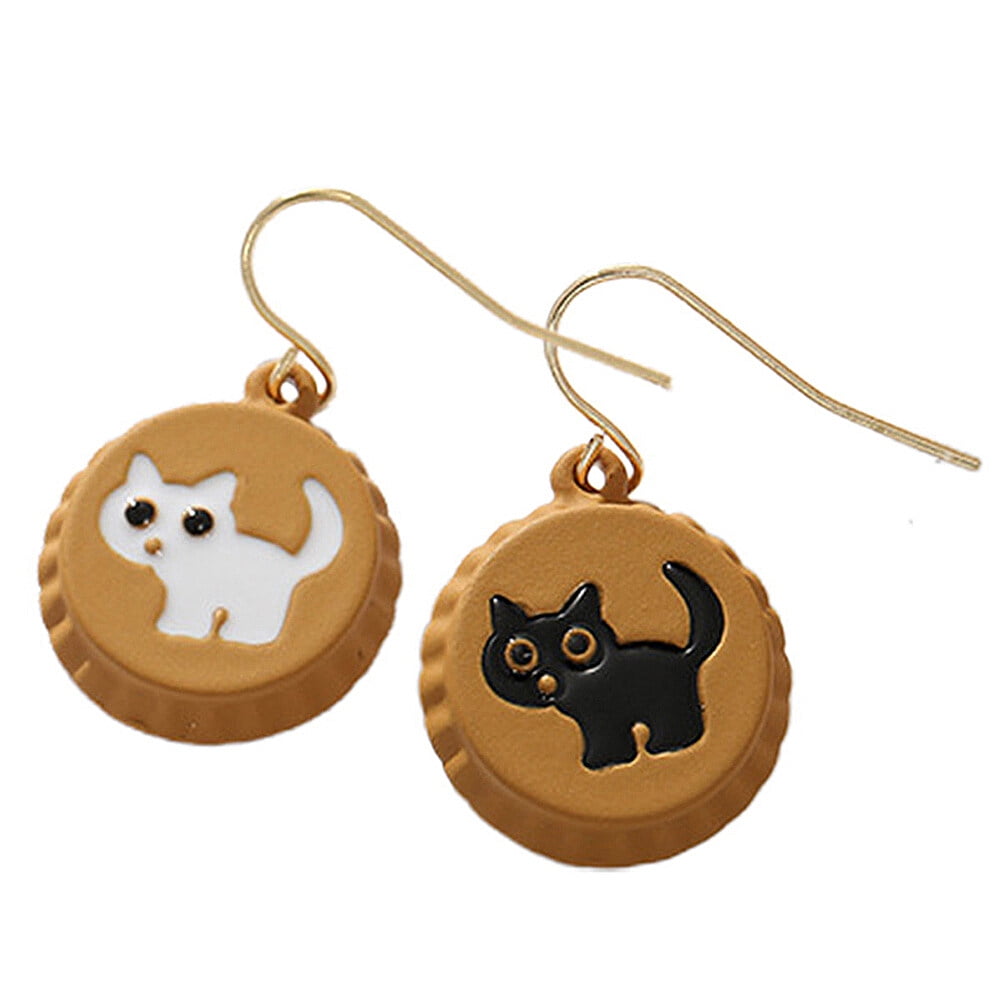 ADDHAT Cartoon Cat Pattern Eardrop Simple Interesting Bottle Caps ...