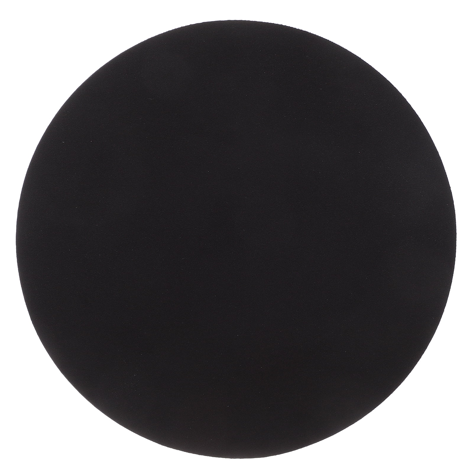 ADDHAT Black Circle Mouse Pad Non- Rubber Base for Office Desk and ...