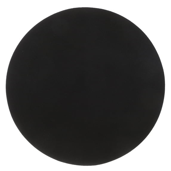 ADDHAT Black Circle Mouse Pad Non- Rubber Base for Office Desk and ...