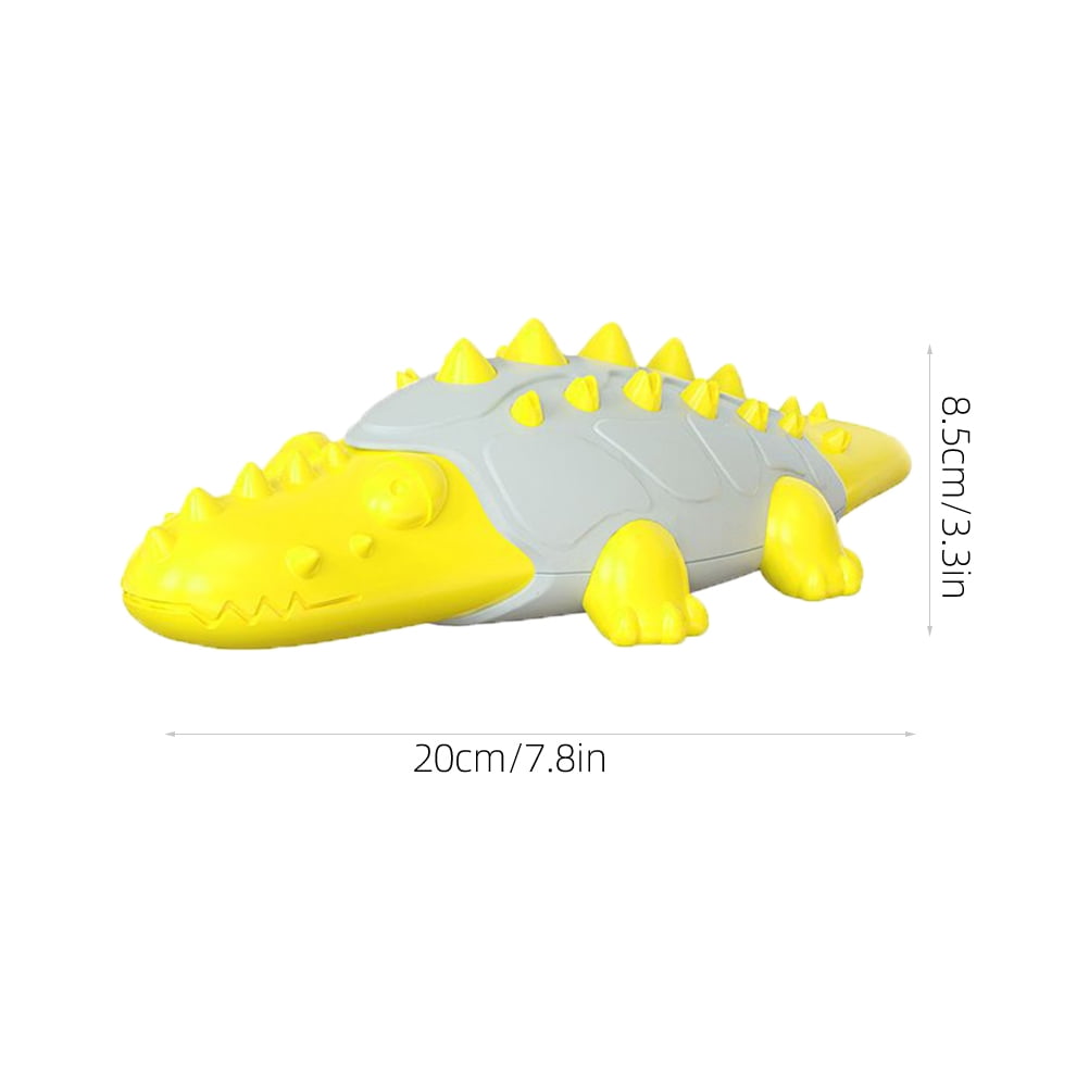ADDHAT Dog Tooth Grinding Toy Tpr Yellow for Dogs Mental Stimulation ...