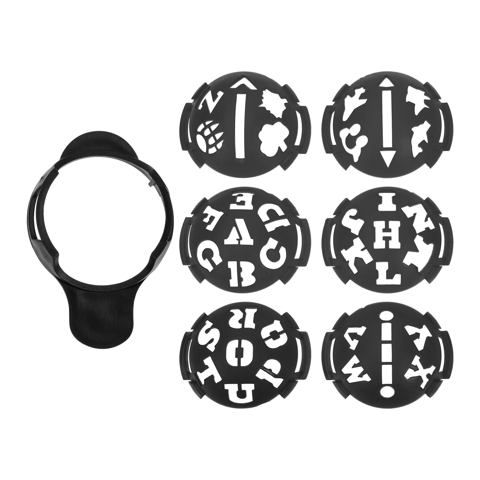 ADDHAT Golf Ball Marker Alignment Tool, Black ABS, Easy Marking, Swing ...
