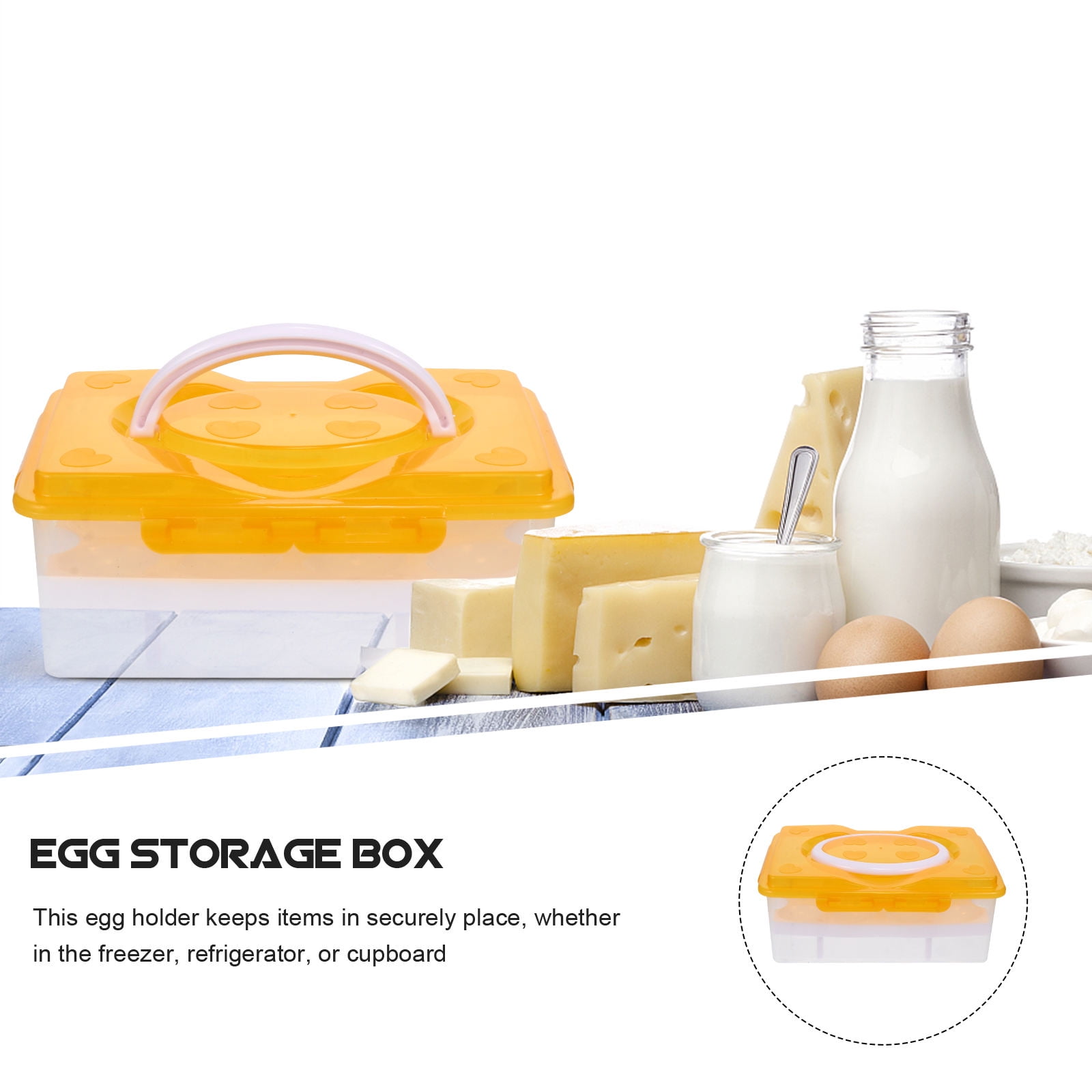 ADDHAT Egg Storage Containers 1Set PP Grid Design Egg Stabilization ...