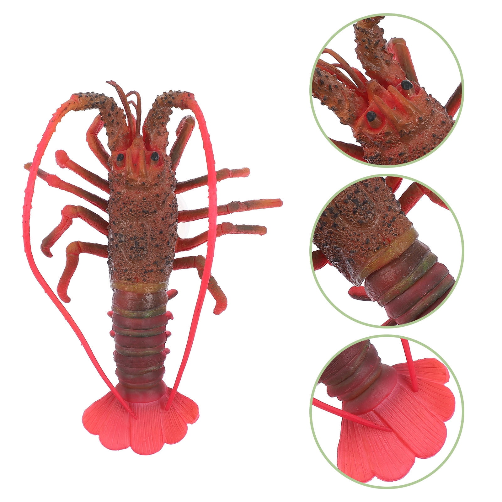 ADDHAT Environmental Safe Red Lobster Figurine Fish Tank Decor with ...