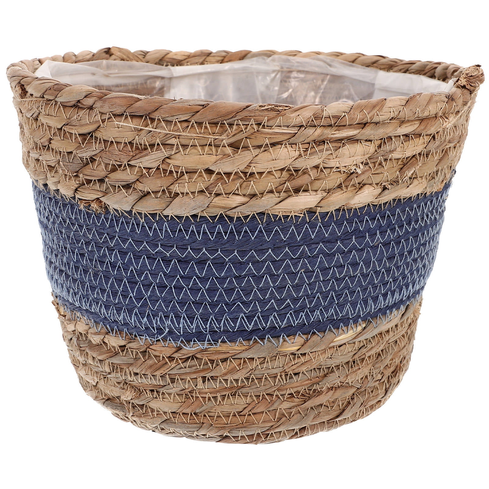 ADDHAT Flower Baskets Woven Basket Light Brown Rustic Style for Home ...