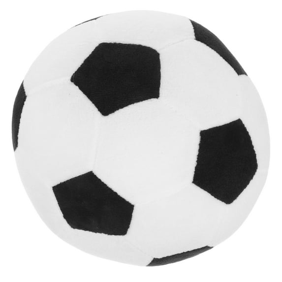 ADDHAT Soccer Decoration Birthday Football Plush Toy Black 2-Pcs Set ...
