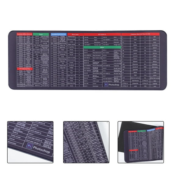 ADDHAT Addhat Soft Stretchy Gaming Mouse Pad Black Rubber Cloth for ...