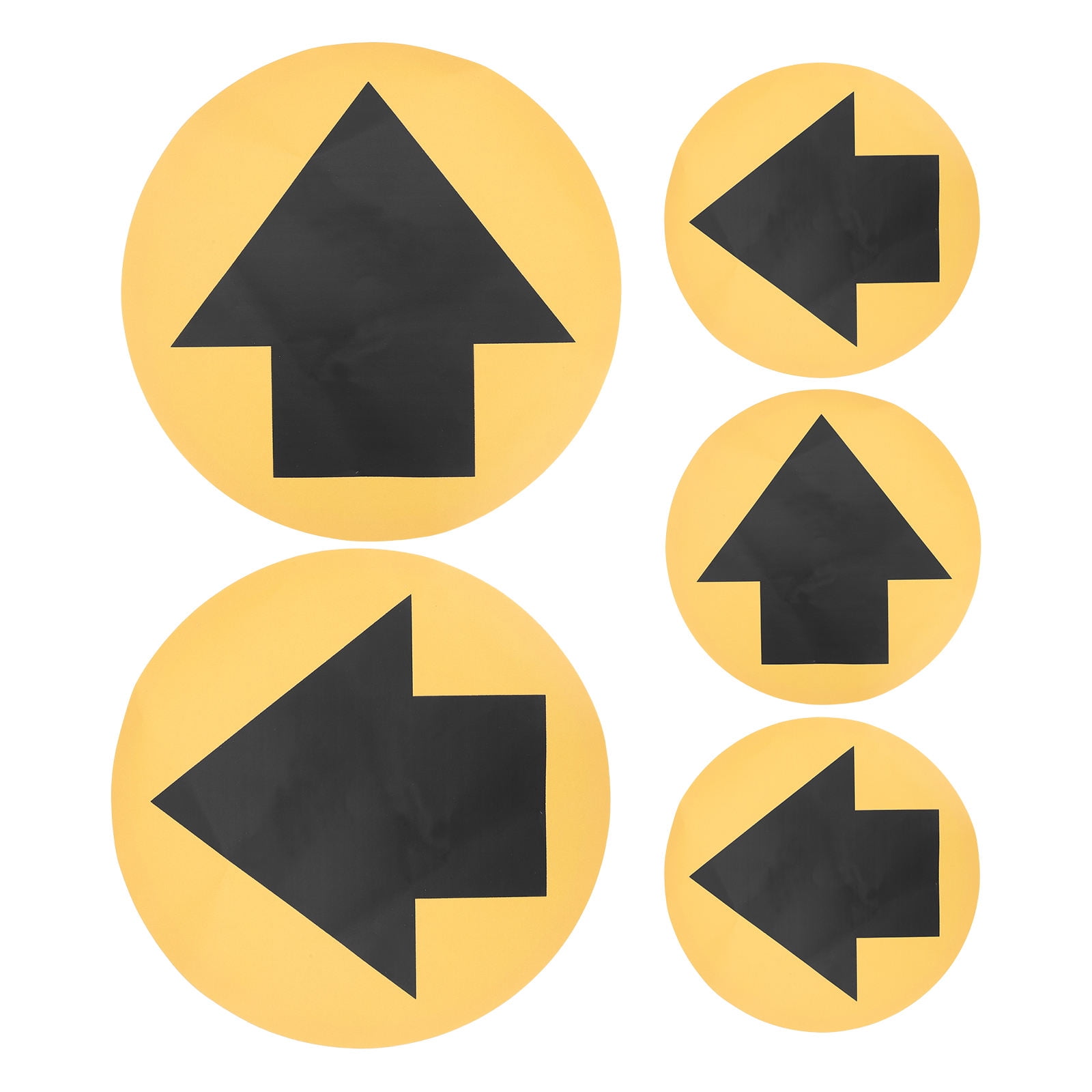 ADDHAT Arrow Floor Sticker Yellow High Visibility Directional Floor ...
