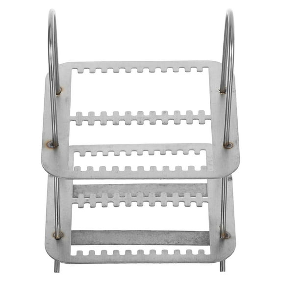 ADDHAT Vertical Microscope Slide Holder Silver Stainless Steel Multi ...