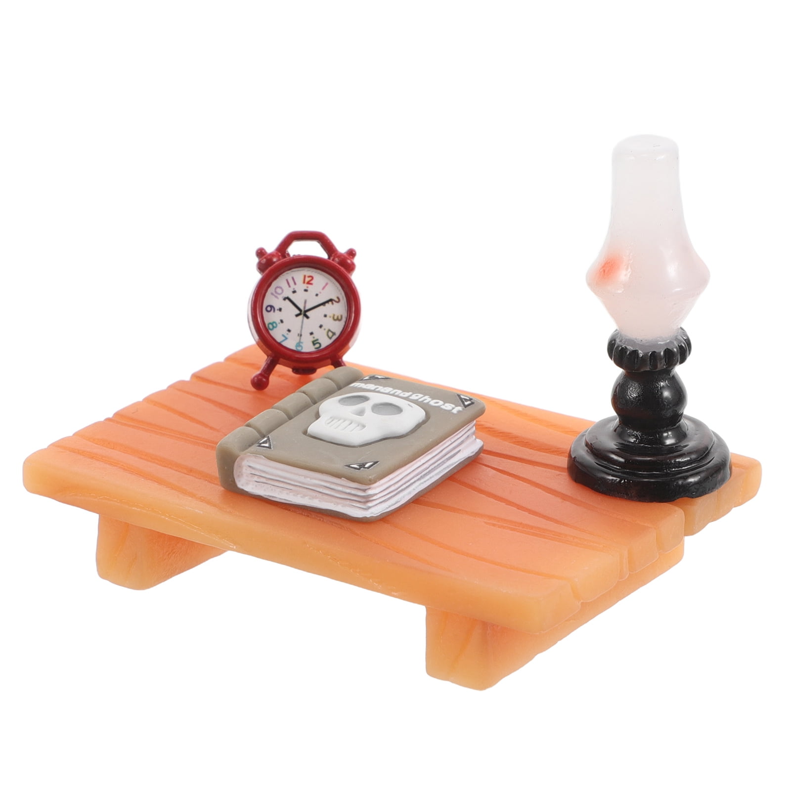 ADDHAT Mini Writing Desk for Dollhouse with Realistic Design and ...
