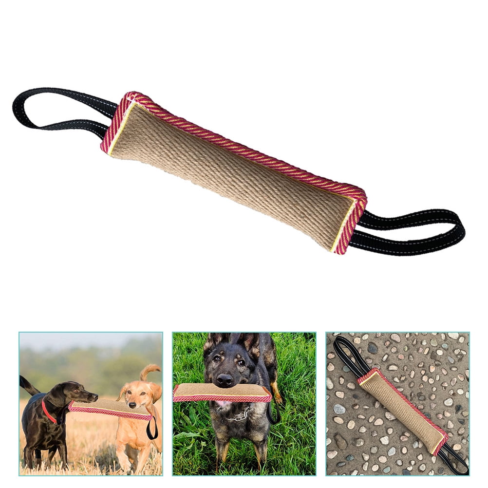 ADDHAT Durable Dog Bite Toy Dog Tug Toy Hemp Rope Stress Relief Home ...