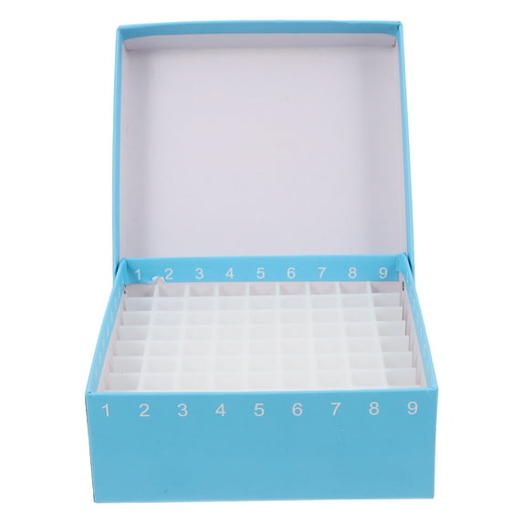 ADDHAT Multifunctional Cryovial Freezer Box Sky Blue for Testing Tube ...