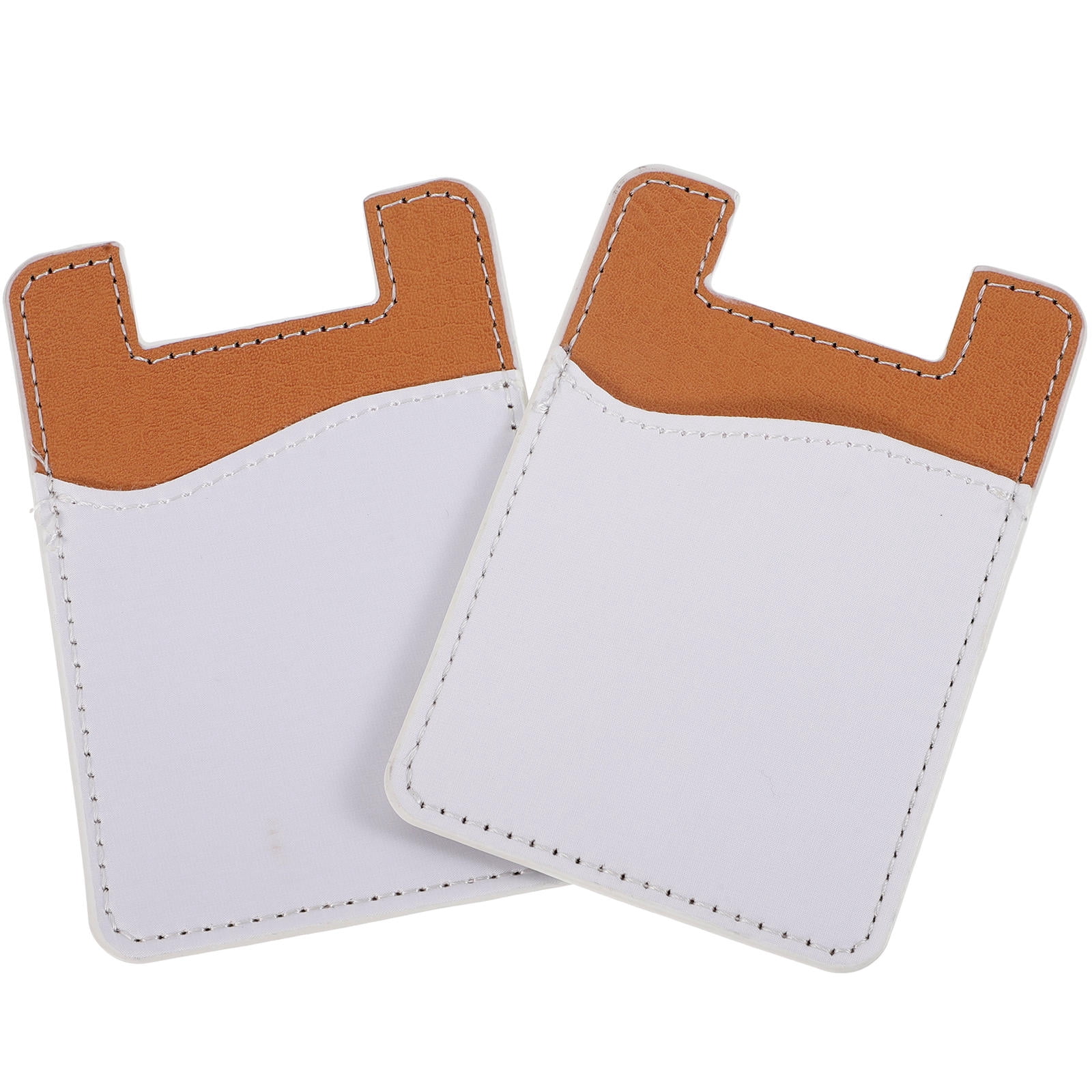 ADDHAT Phone Back Wallet Pocket 2Pcs Pu Assorted Color For Smartphone ...