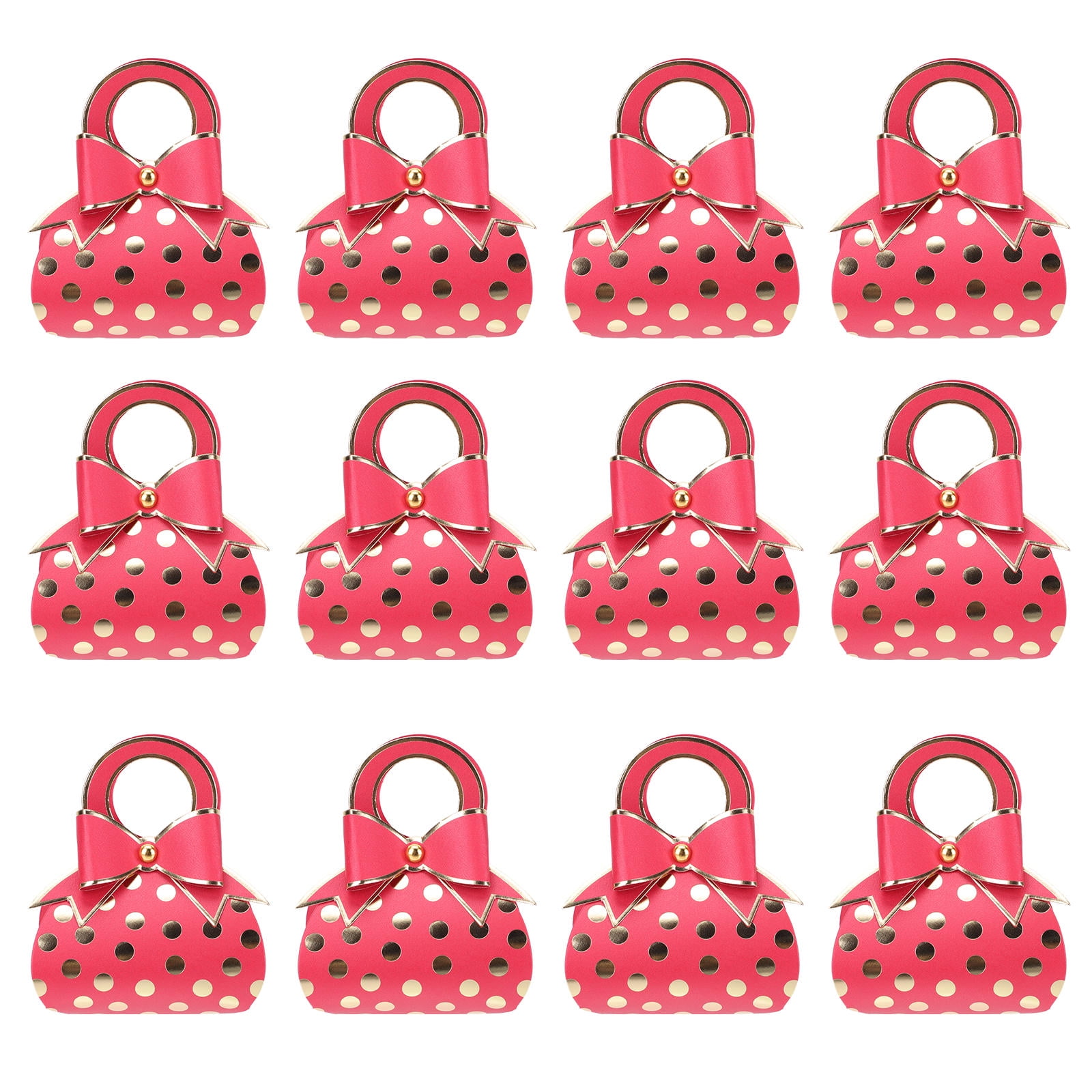 ADDHAT Red Rectangular Candy Boxes 50Set for Event Organizers 13x6.5x3 ...