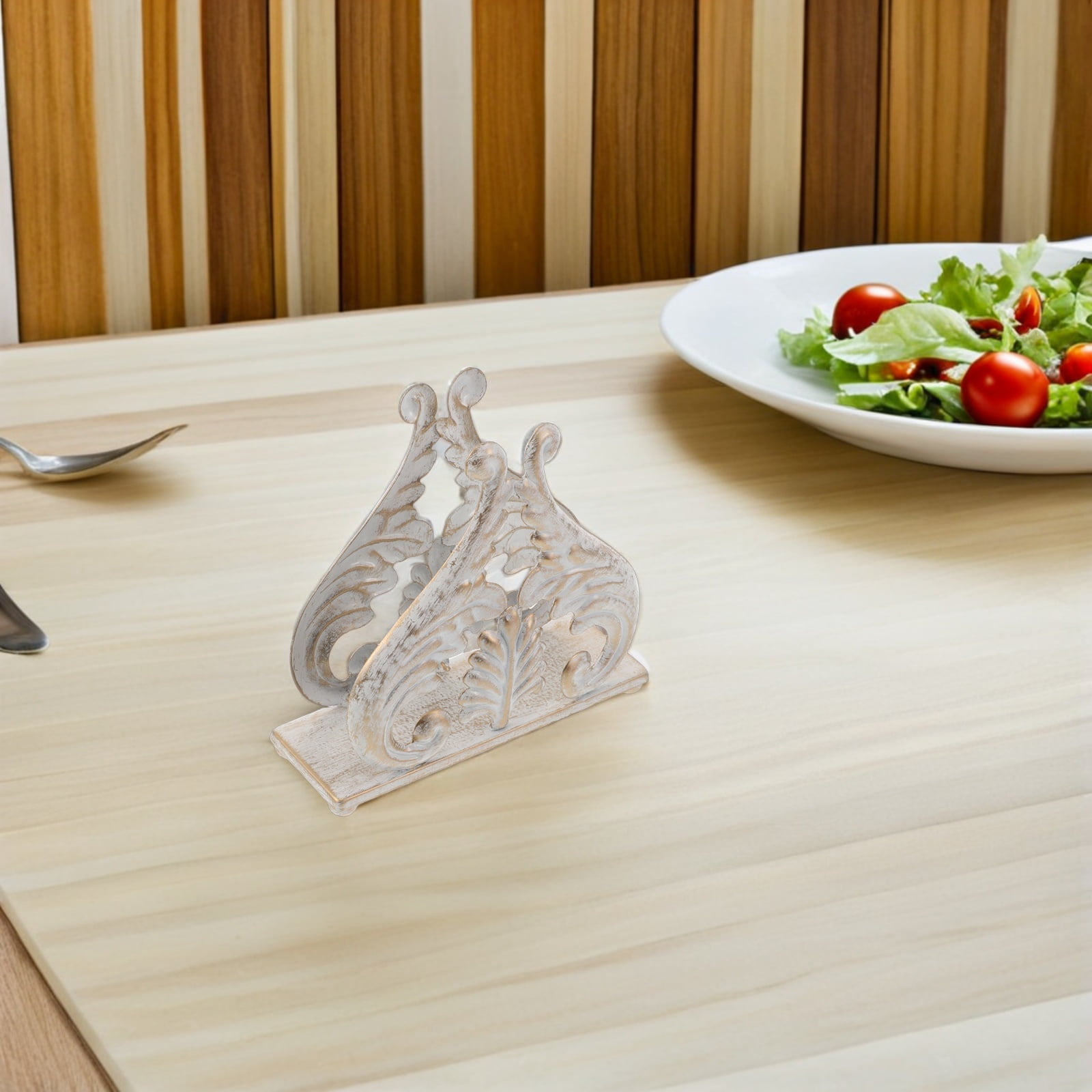 ADDHAT Golden Metal Tissue Holder with Vertical Upright Stand for ...